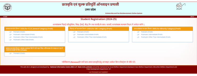 Up Scholarship 2024 25 अप्लाई करें स्टेटस चेक करें फॉर्म देखें